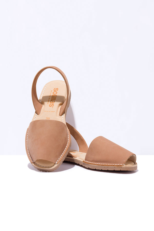 Comfortable Menorcan Sandals Women – Tan Leather Walking Sandals ...